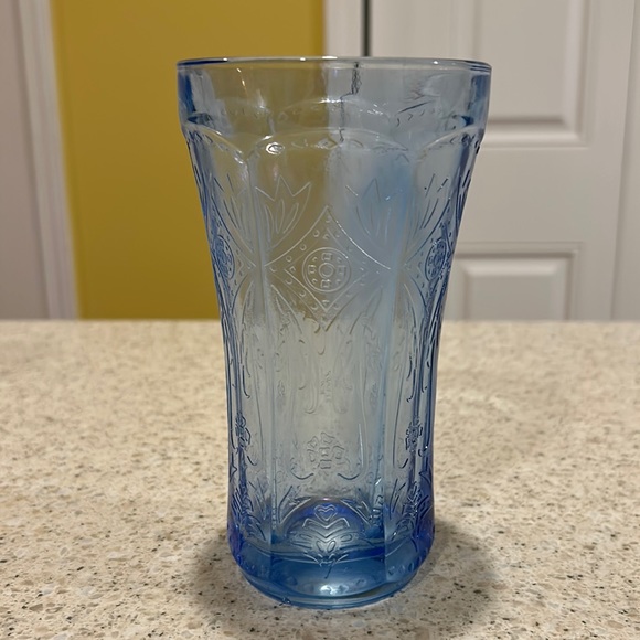 Indiana Glass | Kitchen | Vintage Indiana Glass Cup Blue Tinted Glass ...